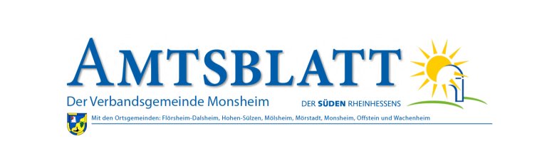 Amtsblatt | Verbandsgemeinde Monsheim - Der Süden Rheinhessens